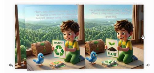 Earth Day Craft & Writing Prompt | Recycling Social Story | PreK-1 | Book