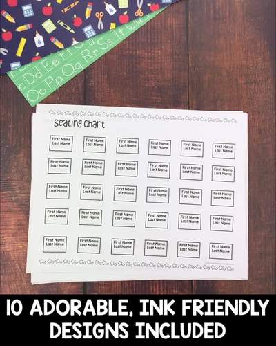 Editable Seating Chart Templates- Just Drag & Drop! by Wife Teacher Mommy