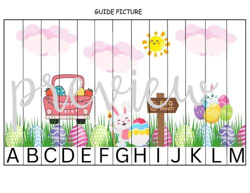 Easter Alphabet Puzzles | Letter Sequencing Activities for Preschool