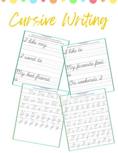 Cursive Handwriting Worksheets | Trace & Write Practice by MoToT