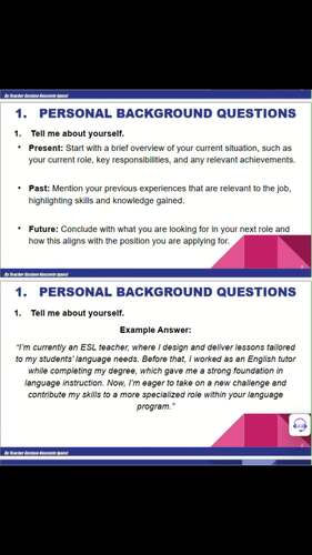 120 Job Interview Prep Slides: The Ultimate Guide for Teachers & Students