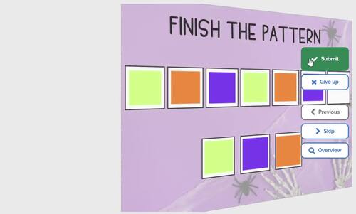 Halloween Theme Repeating Patterns Boom Cards | Preschool Digital Activity