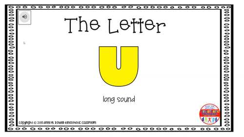 Alphabet Book - Small Group Activities Long U Letter Recognition ...