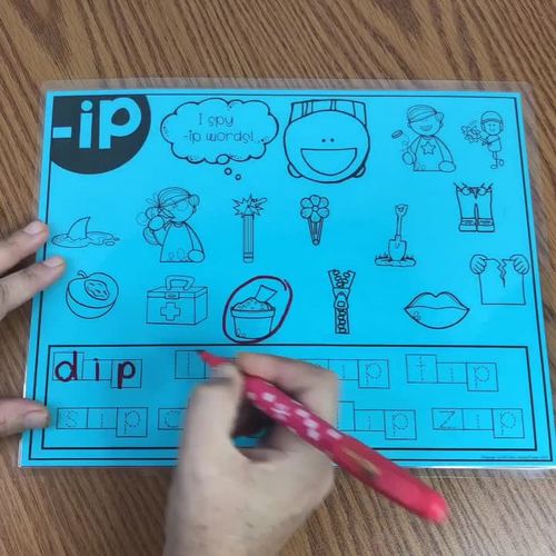Word Family Phonics Mats Worksheets Centers Cloze Short Vowel Matching ...