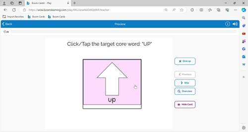 Core Word of the Week: UP Printable & Digital Activities by Petite ...