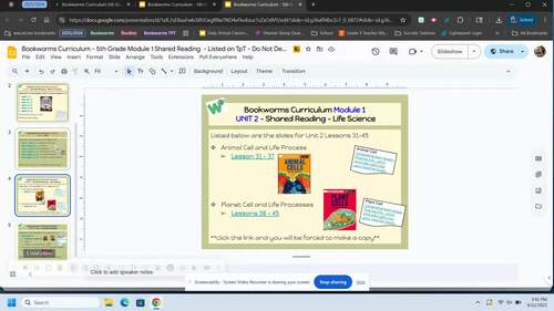 Bookworms Curriculum 5th Grade - Modules 1 and 2 by 5th Grade Techie