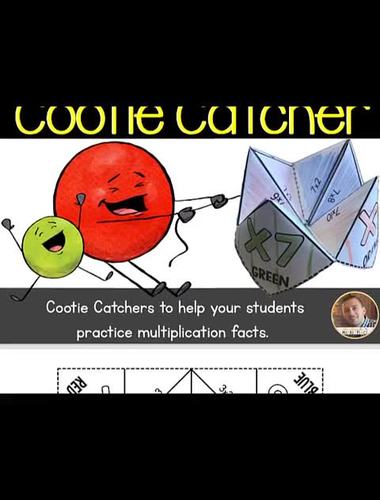 Multiplication by 3's Cootie Catcher/Fortune Teller- Perfect for Fact ...