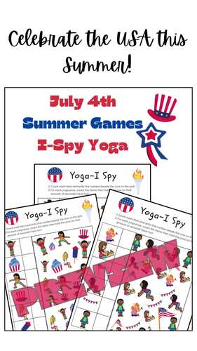 July 4th Summer Games 2024 Yoga I Spy Movement Worksheets, OT, PT ...