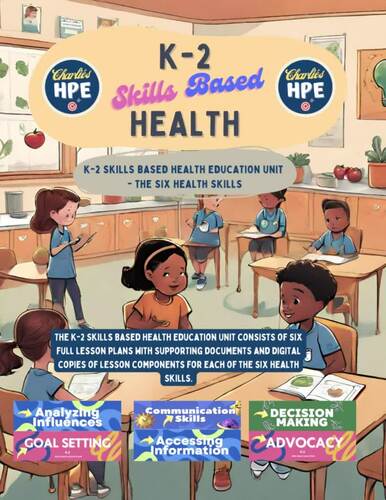 K-2 Skills Based Health Education Unit - The Six Health Skills by ...