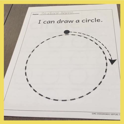 Shape Identification and Handwriting Sheets | Read, Trace, Write ...