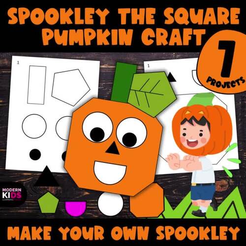 Spookley the Square Pumpkin Craft - 7 Set of Making Your Own Spookley