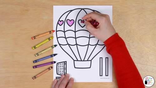 Back to School Craft: Hot Air Balloon Activity, Writing Prompts ...