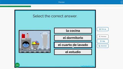 Spanish Boom Cards - Los Cuartos de la Casa (Rooms of the House) by NATAM