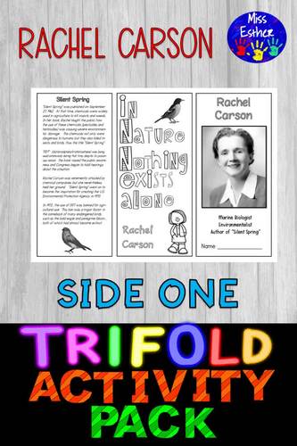 Rachel Carson "Silent Spring" Trifold PLUS 7 Resources by Miss Esther