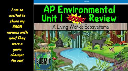 AP Environmental Science (APES) Unit 1 A Living World Ecosystems BOOM ...