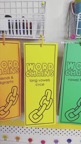 Word Chains Phonics Word Ladders by Reagan Tunstall | TPT