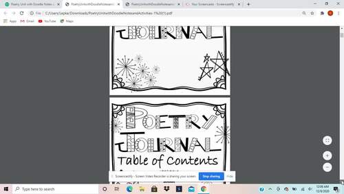 Poetry Unit with Doodle Notes and Activities by Teacher Alias | TpT