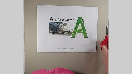 Animal Alphabet Letter Crafts A-Z - Cut and Paste - Phonics Craft Set