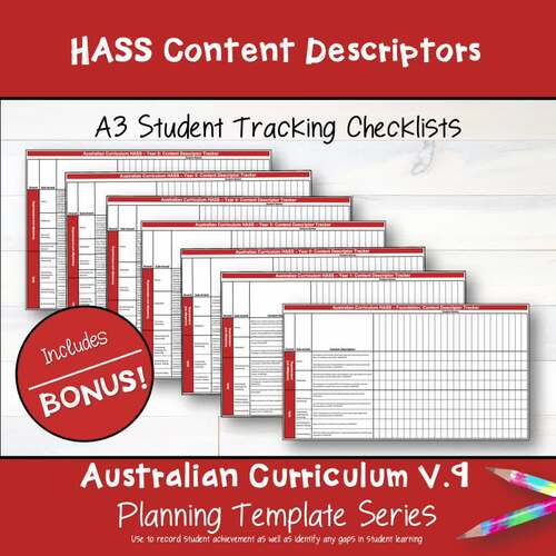 V9 HASS Content Descriptor Overviews - Foundation - Year 6 BUNDLE Pack