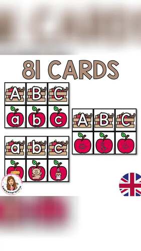 Autumn letters & Beginning Sound Mats. Literacy centers. September.