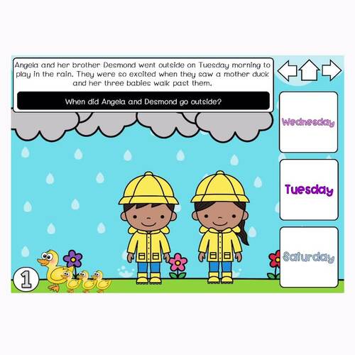 Spring WH Question Scenes | Boom Cards for Speech by Speechin Made Easy