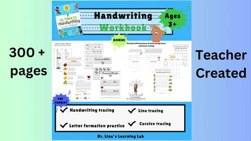 Ultimate Handwriting Workbook: Tracing, line formation, cursive and more!