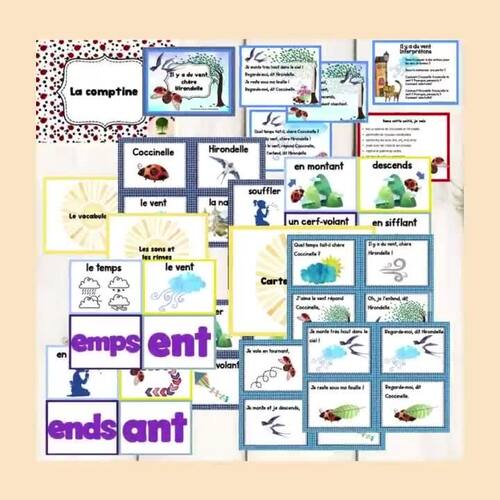 Quel temps fait-il Coccinelle ? IL Y A DU VENT literacy unit plus 10 ...