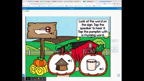 Pumpkin Rhyming Words BOOM™ Cards by Little Library of Learning | TPT