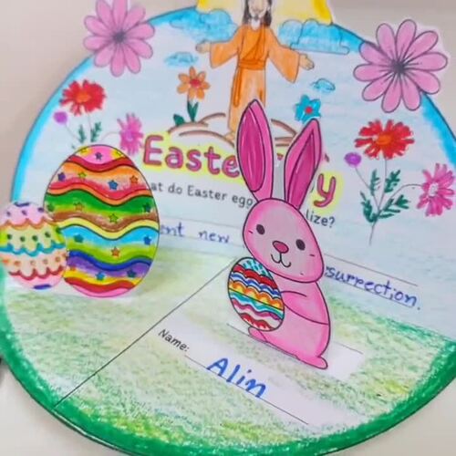 Easter Day 3D Craft : Writing Prompt Activities /Fun & Easy by Fun ...