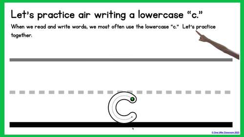 Letter C Sound Vocabulary Slides Lesson by One Little Classroom | TPT