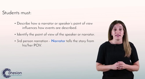 Describe How a Narrator's Point of View Influences Events by Cohesion ...
