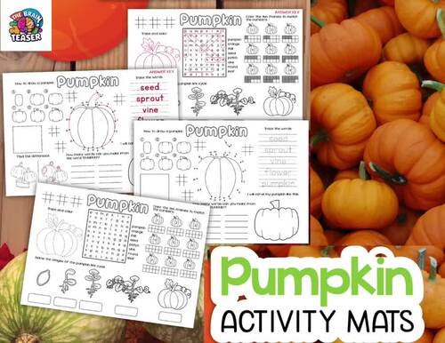 Pumpkin Activity Mats – Fun & Educational Autumn Worksheets for Early ...