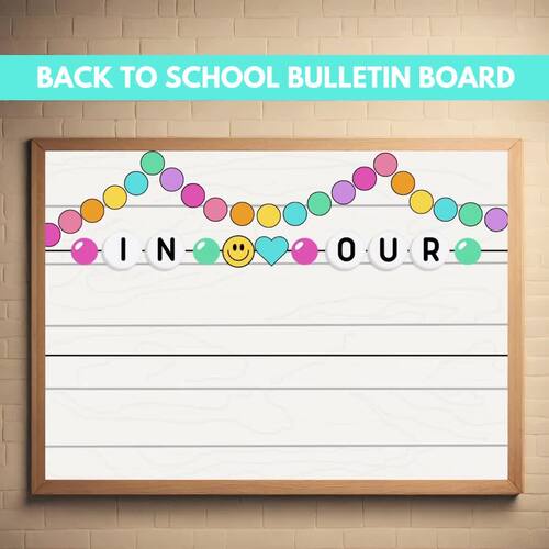 In Our Back to School Era Bulletin Board Kit | August Bulletin Board