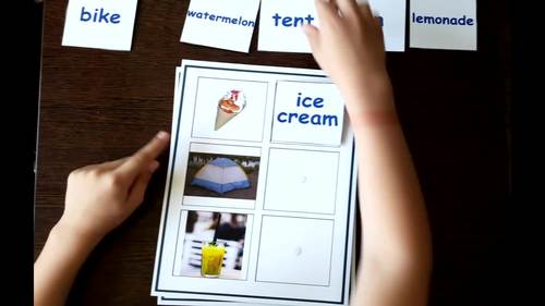 Vocabulary Activities | Matching Word to Picture Set 2 (Seasons and ...