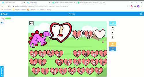 BOOM CARDS Valentine's Day: Spelling CVC WORDS (short vowel e) by Ms ...