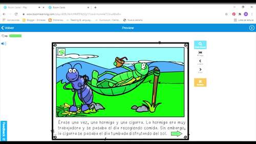 Fábulas Boom Cards | La Cigarra y la hormiga | Fables in Spanish by Ms ...