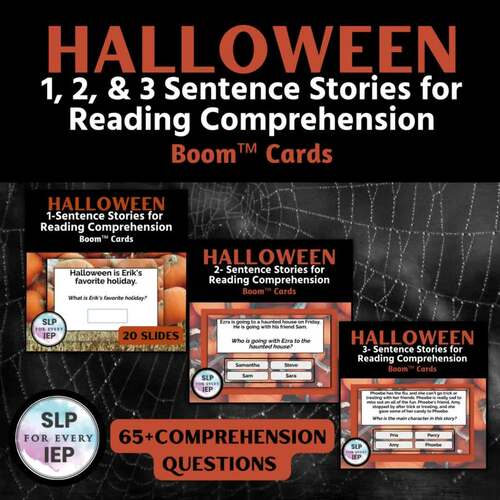 Halloween Comprehension Bundle with WH Questions for Early Readers-Boom ...
