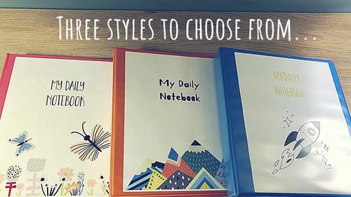 Daily Learning Notebook - Blooms & Butterflies by Buhbay | TPT