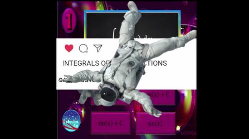 Integrals of Trig Functions: 25 Boom Cards by Calculus4u | TPT