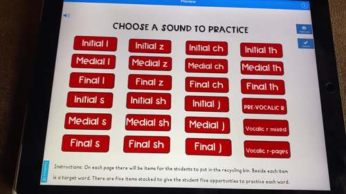 Articulation Recycling Later Sounds BOOM Cards Distance Learning