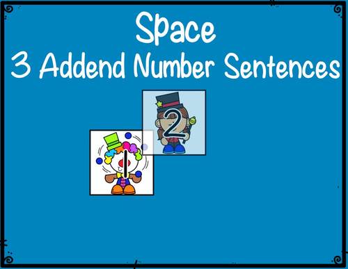 Circus Build 3 Addend Addition & Subtraction Number Sentences | TPT