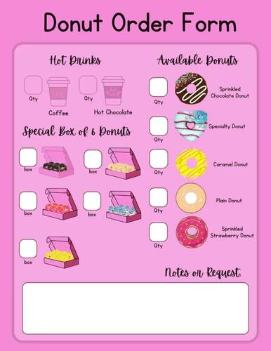 Donut Shop Pretend Play – 28-Page Bakery Dramatic Play Printable