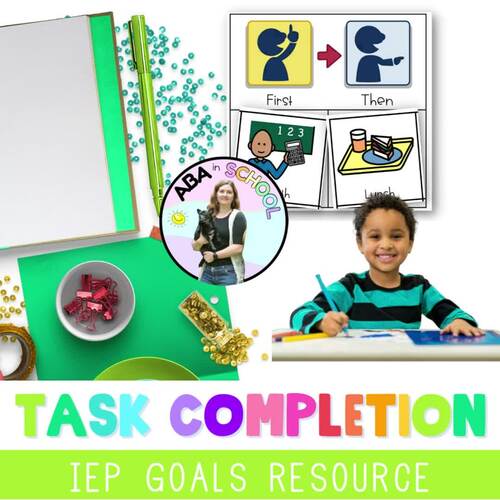Work Completion Adaptive IEP Goals Data Analysis | Behavior Management