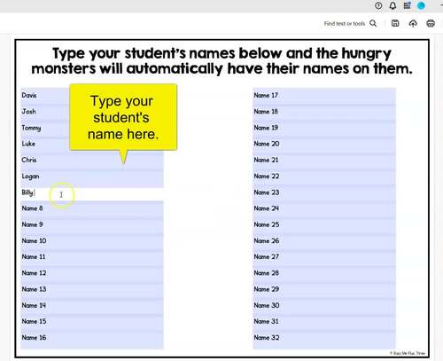 Monster Themed Door Display Bulletin Board Décor Set | EDITABLE Names ...