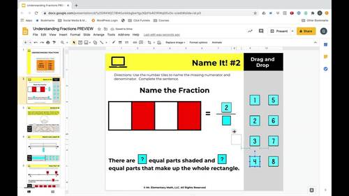 3rd Grade Fractions | Digital Centers | Google Classroom™ by Mr ...