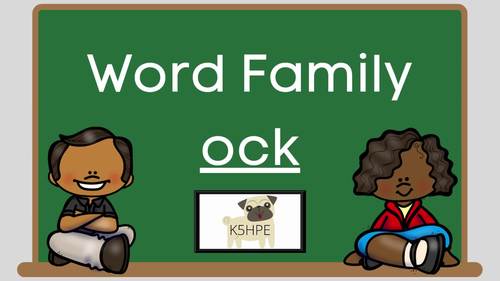 Word Family Ock, Video and Slides, Phonics, Phonograms, Reading | TPT