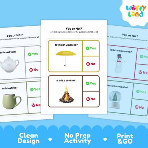 Winter Things Yes or No Question Cards | Winter Objects Identification ...