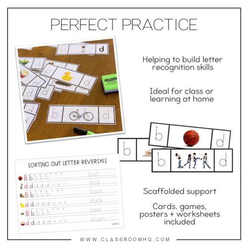 Letter Reversals - b + d Letter Confusion Pack by classroomHQ | TPT