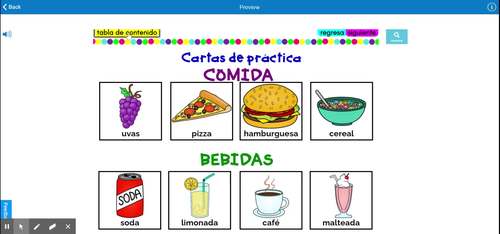 Spanish Categories - categorias - Spanish Boom Cards by Angela Christine