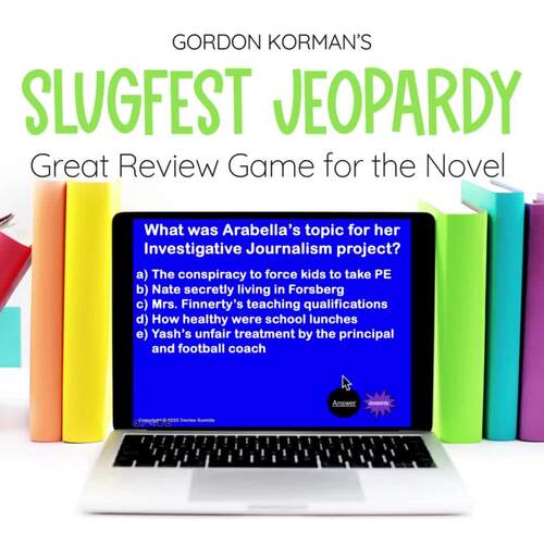 Slugfest by Gordon Korman Jeopardy by Reading Under the Hula Moon